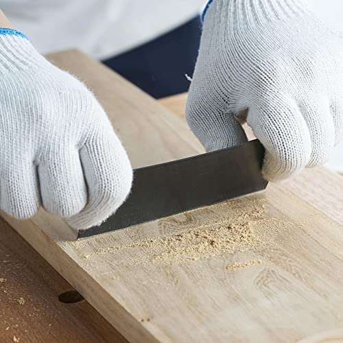 HERMIT TOOLS Cabinet Scraper Burnisher with 4 Piece Multi-Shaped Scraper Set 2 Rectangle 1 Curved (Convex and Concave) and 1 Gooseneck Scraper
