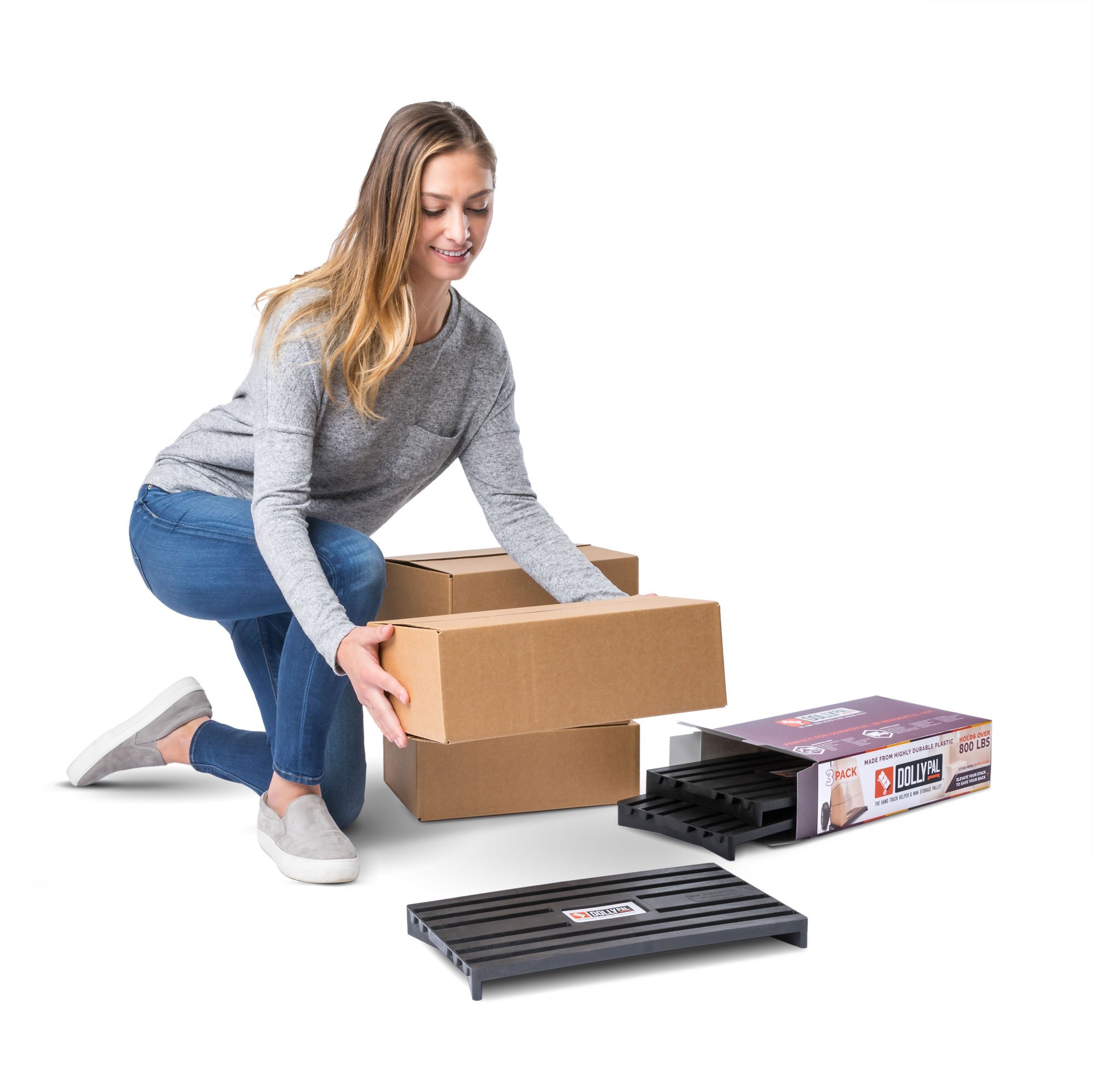 Dolly Pal Hand Truck Helper and Mini Storage Pallet 18" x 10" x 1.5" (Single)