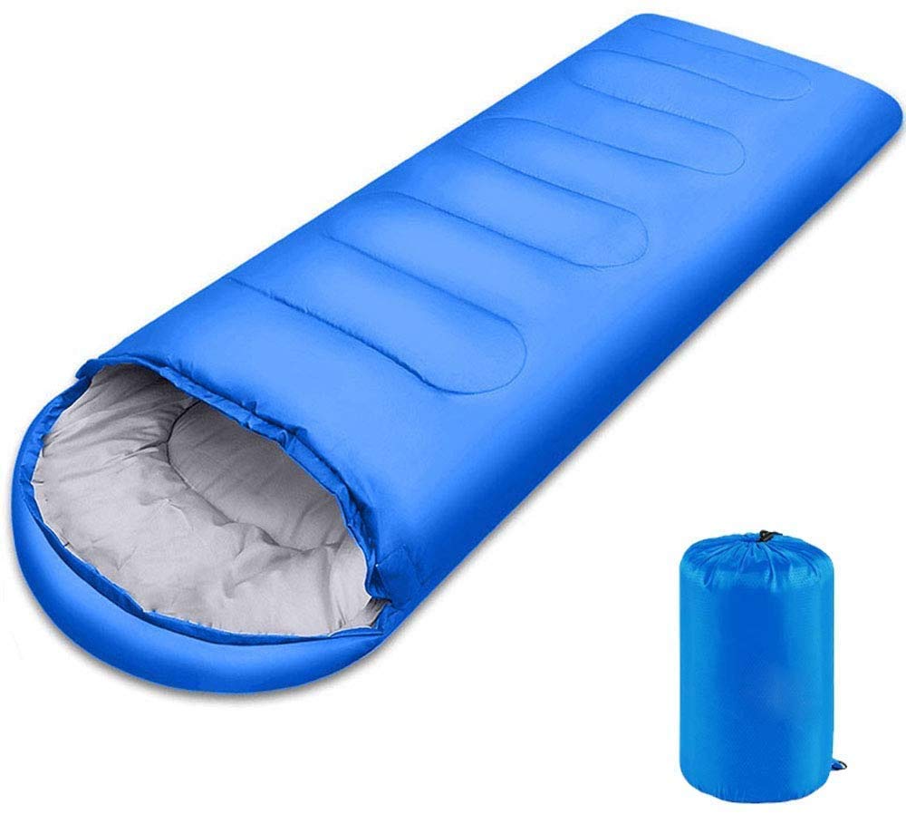Favorland Sleeping Bag and Camping Sleeping Cot Pad Lightweight Durable for Hiking Backpacking Traveling with Compression Sack
