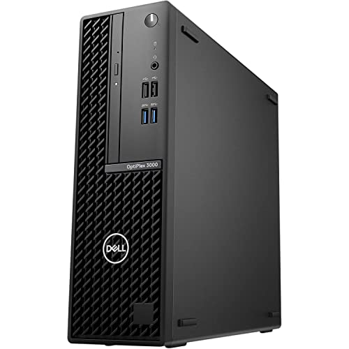 Dell OptiPlex 3000 SFF Small Form Factor Desktop Computer - 12th Gen Intel Core i3-12100 4-Core up to 4.3 GHz CPU, 64GB RAM, 1TB NVMe SSD + 6TB HDD, Intel UHD Graphics 730, DVD-RW, Windows 11 Pro