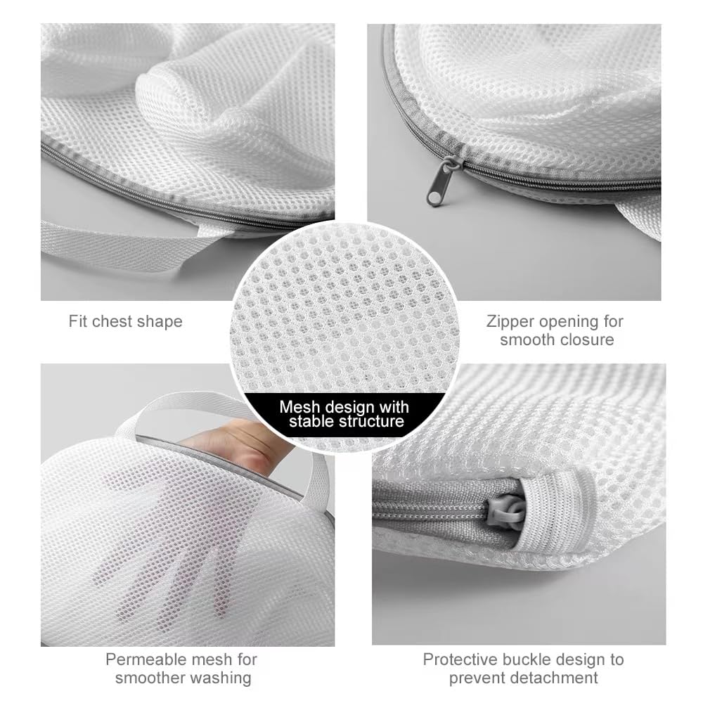 Large Bra Laundry Bags for Washing,Lingerie Bags for Washing Delicates ,Bra storage bag(Large-white) (2)