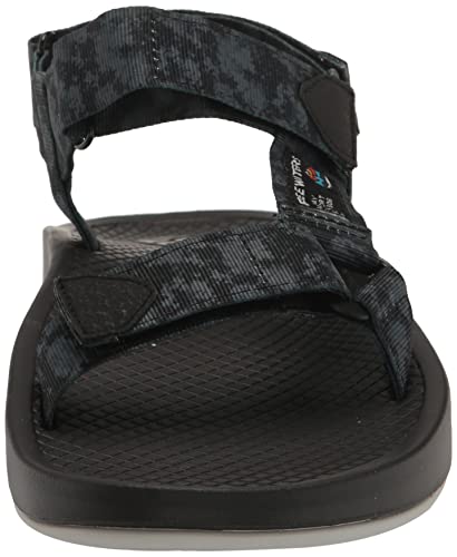 Freewaters Women's Sport Sandal, Black Tie Dye, 5