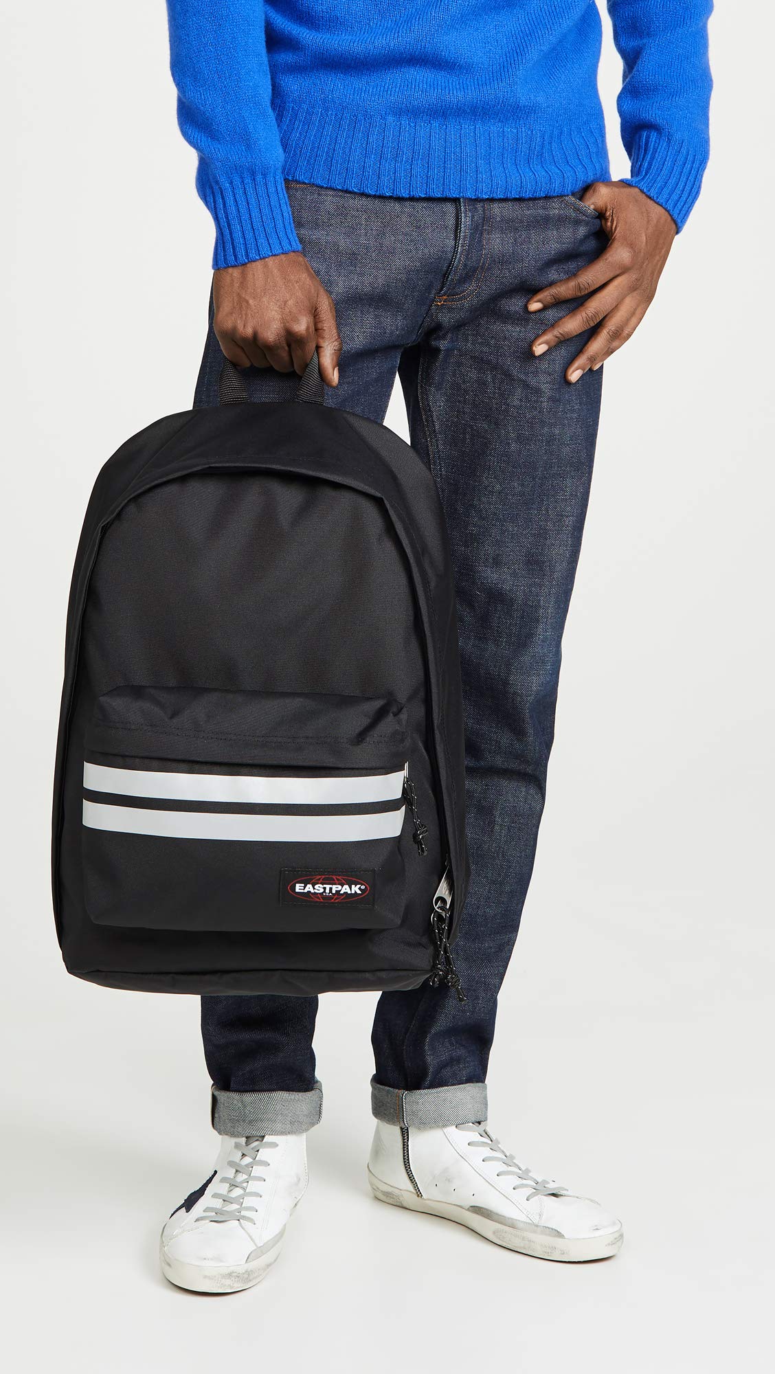 Eastpak Men's Out Of Office Reflective Backpack, Reflective Black, One Size