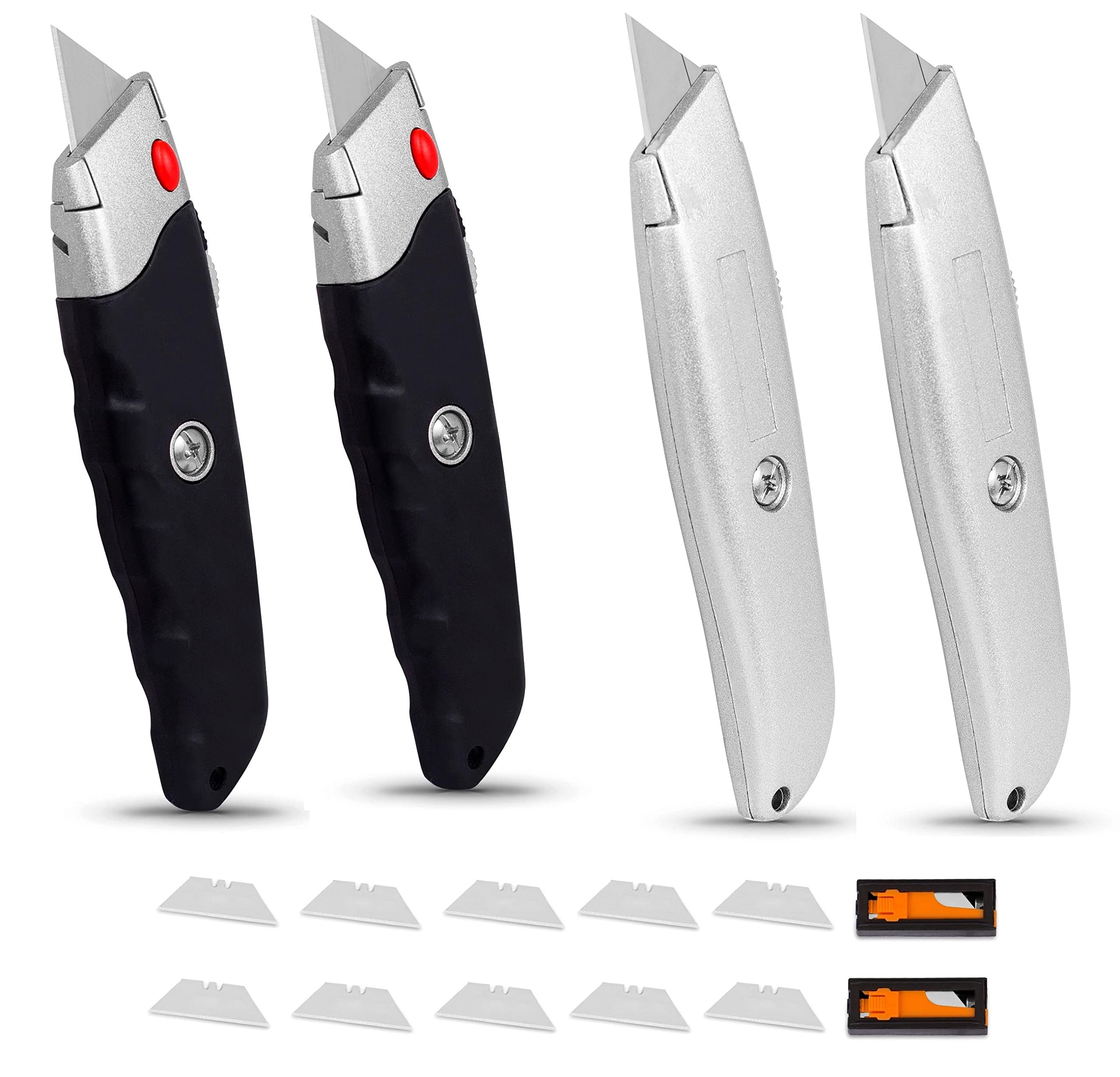 Internet's Best - Utility Knife - Premium & Classic Box Cutter, Retractable Razor