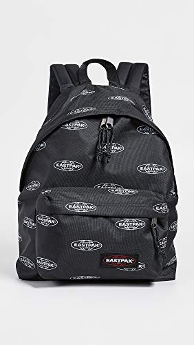 Eastpak Men's Padded Pak'r Backpack, Chatty Logo, Black, Print, One Size