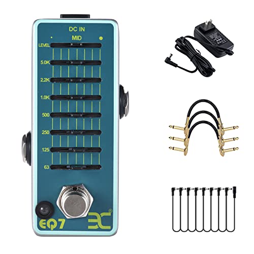 EX EQ7 Guitar Pedal and Power Supply and Cables Bundle