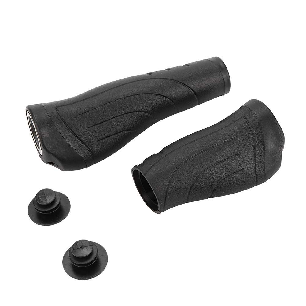 Dilwe VGEBY Handle Grips, Vice Handlebars Comfort Anti-Slip Rubber Short Long Mountain Folding Bike Handlebar Bar Grips(1long+1short)
