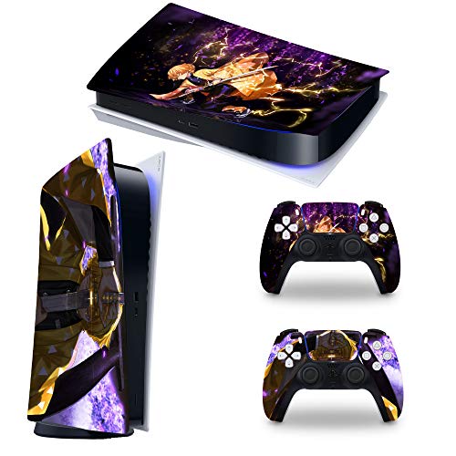 Devil Hunter PS5 Standard Edition Console and Controller 5 Controller Skin Set - PlayStation 5 Vinyl