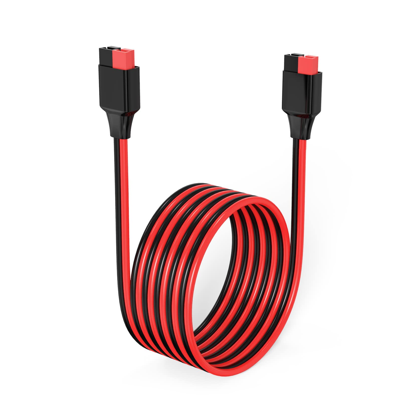 ELFCULB 12AWG 10FT Anderson Extension Cable 2 6 10 20 35 50FT Solar Extension Cable Anderson Connector for Portable Power Station Solar Generator Solar Panel (10FT)