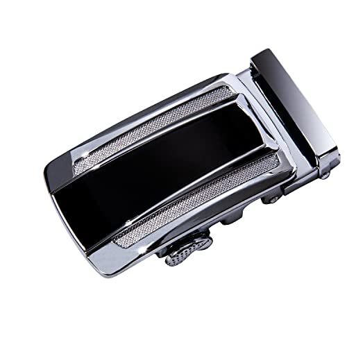 Dubulle Mens Buckle Designer Ratchet Automatic Click Slide Alloy Buckle Business Wedding