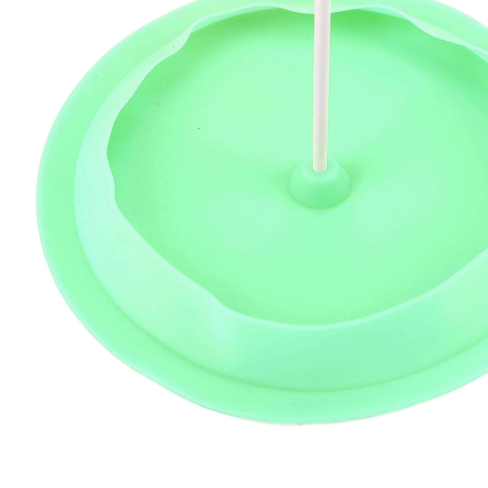 Golf Putting Hole Cup,Durable Silicone Golf Putting Practice Cup,with Plastic Flag Golf Putting Cup Silicone for Indoor Outdoor(6.3in-Green)
