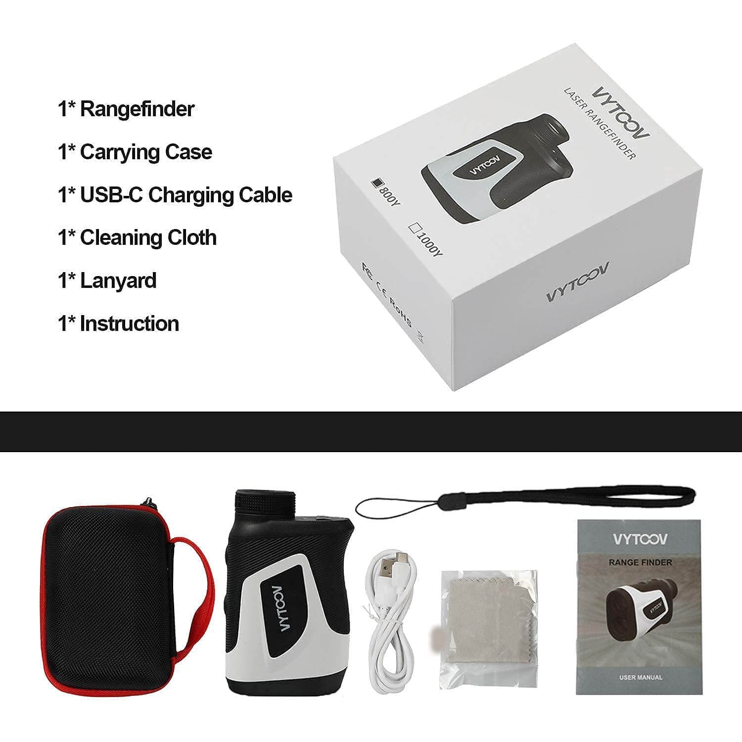 Golf Range Finder 800Yards Golf Rangefinder with Slope Continuous Scan Golf Yardage Rangefinder with Flagpole Locking Vibration Legal Laser Distance Rangefinders for Competition Hunter & Golfer Gift
