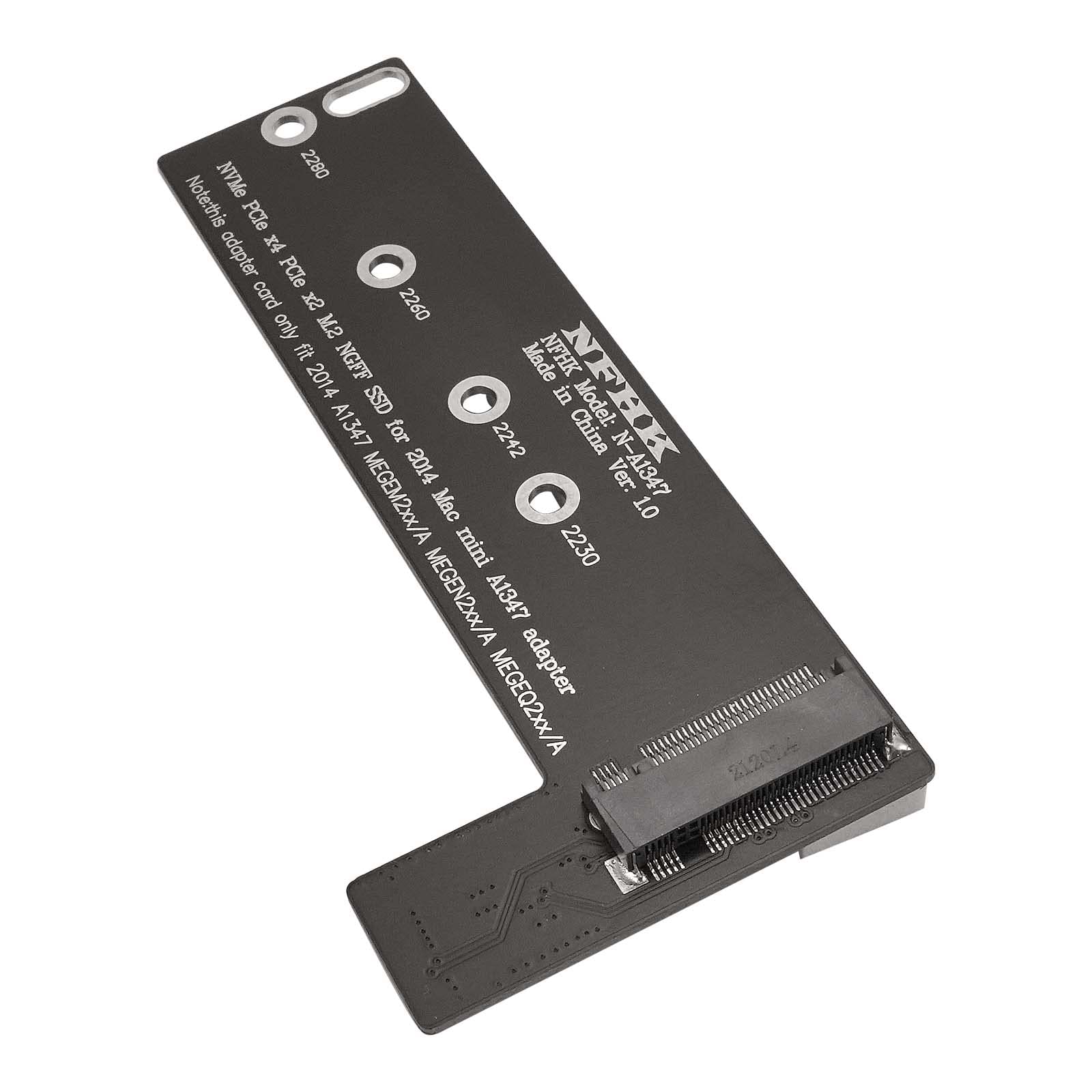 Goapongs M.2 NGFF M-Key NVME SSD Convertor Card Compatible with Late 2014 Mac Mini A1347 MEGEQ2 MEGEM2 MEGEN2