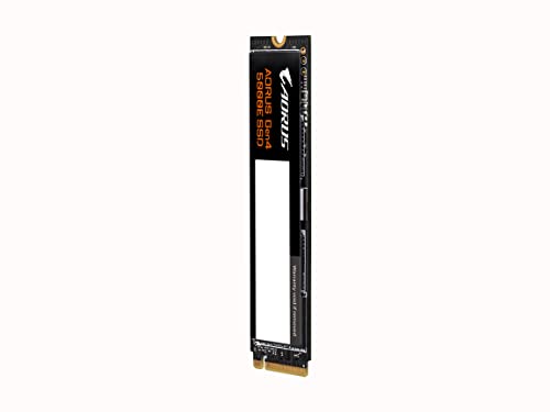 GIGABYTE AORUS Gen4 5000E SSD 500GB PCIe 4.0 NVMe M.2 Internal Solid State Hard Drive with Read Speed Up to 5000MB/s, Write Speed Up to 3800MB/s, AG450E500G-G