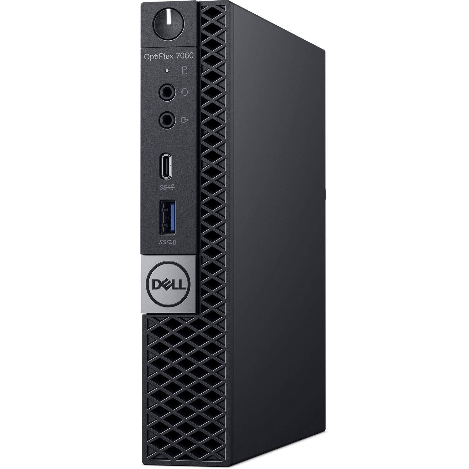 Dell OptiPlex 7060 Micro Form Factor (MFF) Micro-Tower Business Desktop PC, Intel i7-8700T, Crucial 16GB 2666Mhz RAM, Intel PCIe Nvme 1TB SSD, Display Port, Wireless LAN, Ethernet, USB C, Win 10 Pro