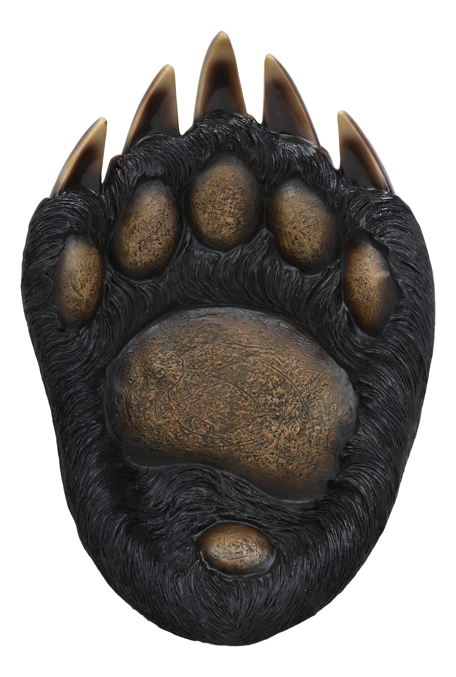 Ebros Rustic Large Long Claws Bear Paw Fruit Platter Serving Bowl Plate 11.5"Wide For Fruits Treats Candies Cookies Tabletop Decor Of Grizzly Bears Black Bears Wildlife Animal Kitchen Dining Accessory