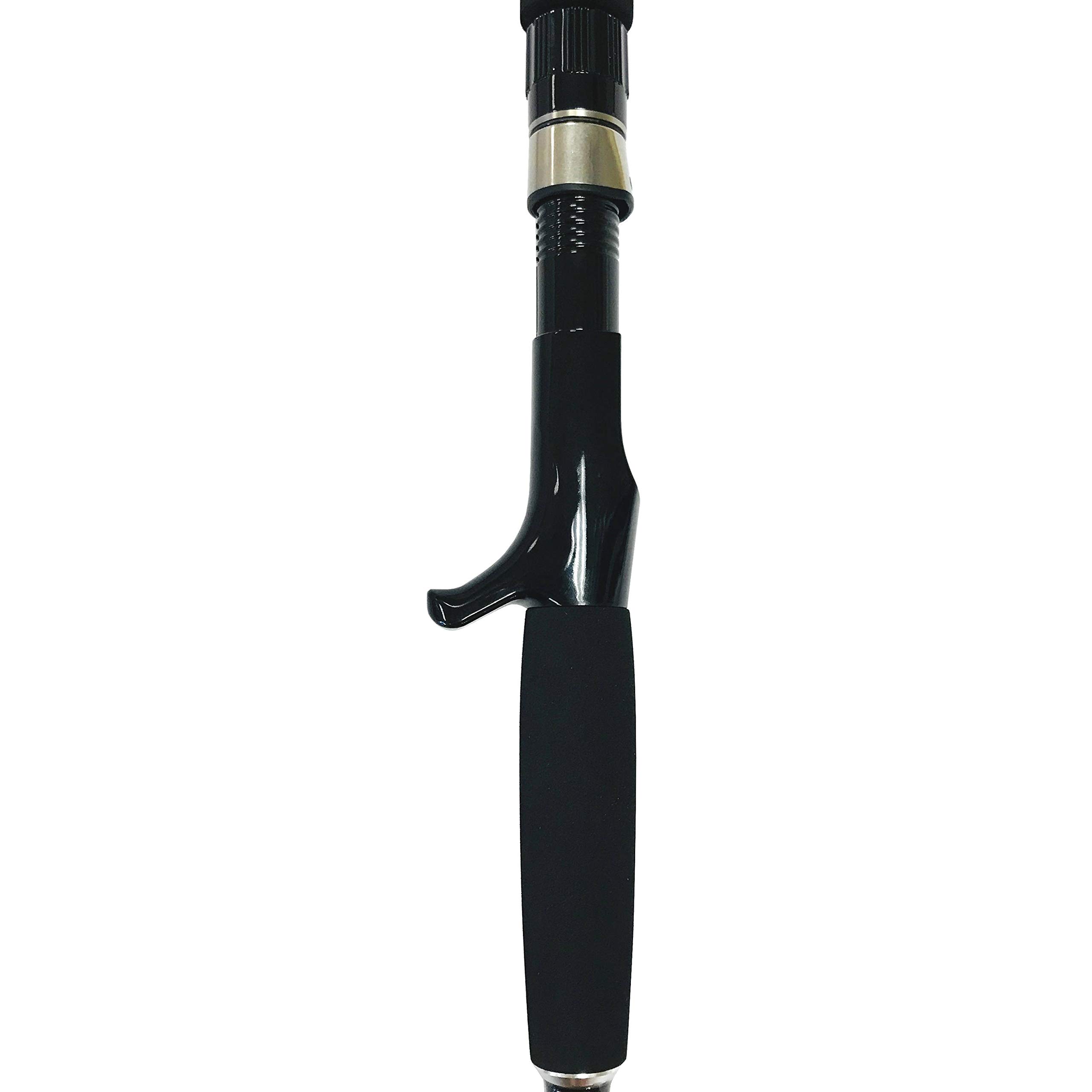 EatMyTackle Tuna Terminator Jigging Rod | Saltwater Fishing Rod (15-25lb. Slow Action, 2pc. Trigger, 2 Pack)