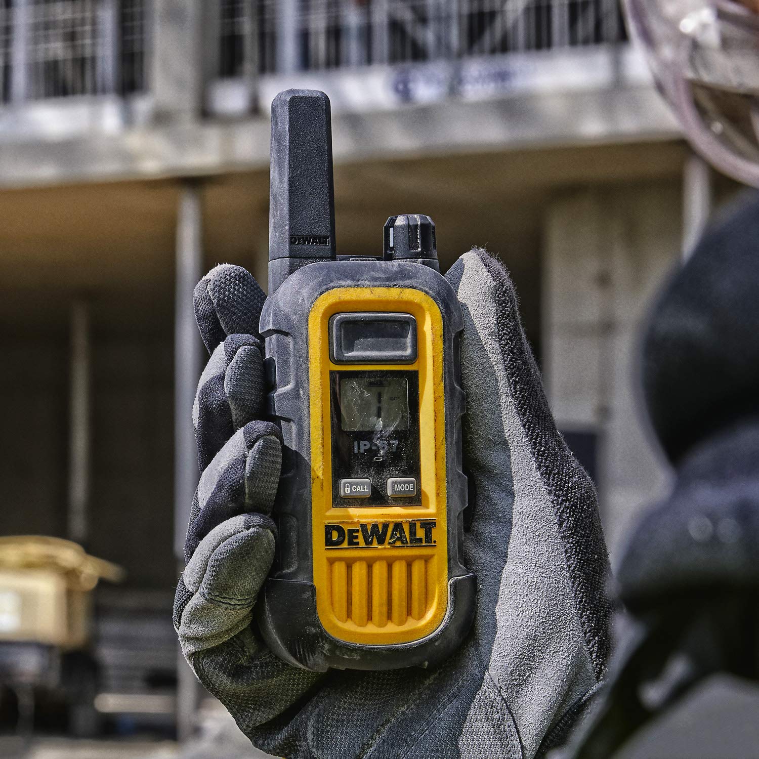 DEWALT DXFRS300 1 Watt Heavy Duty Walkie Talkies (2 Pack) and Be Smart Get Prepared 110 pc First Aid Kit