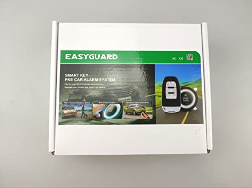 EASYGUARD EC003N-K-1 PKE Car Alarm System Proximity Lock Unlock Push Button Start Remote Engine Start Keyless Go System DC12V