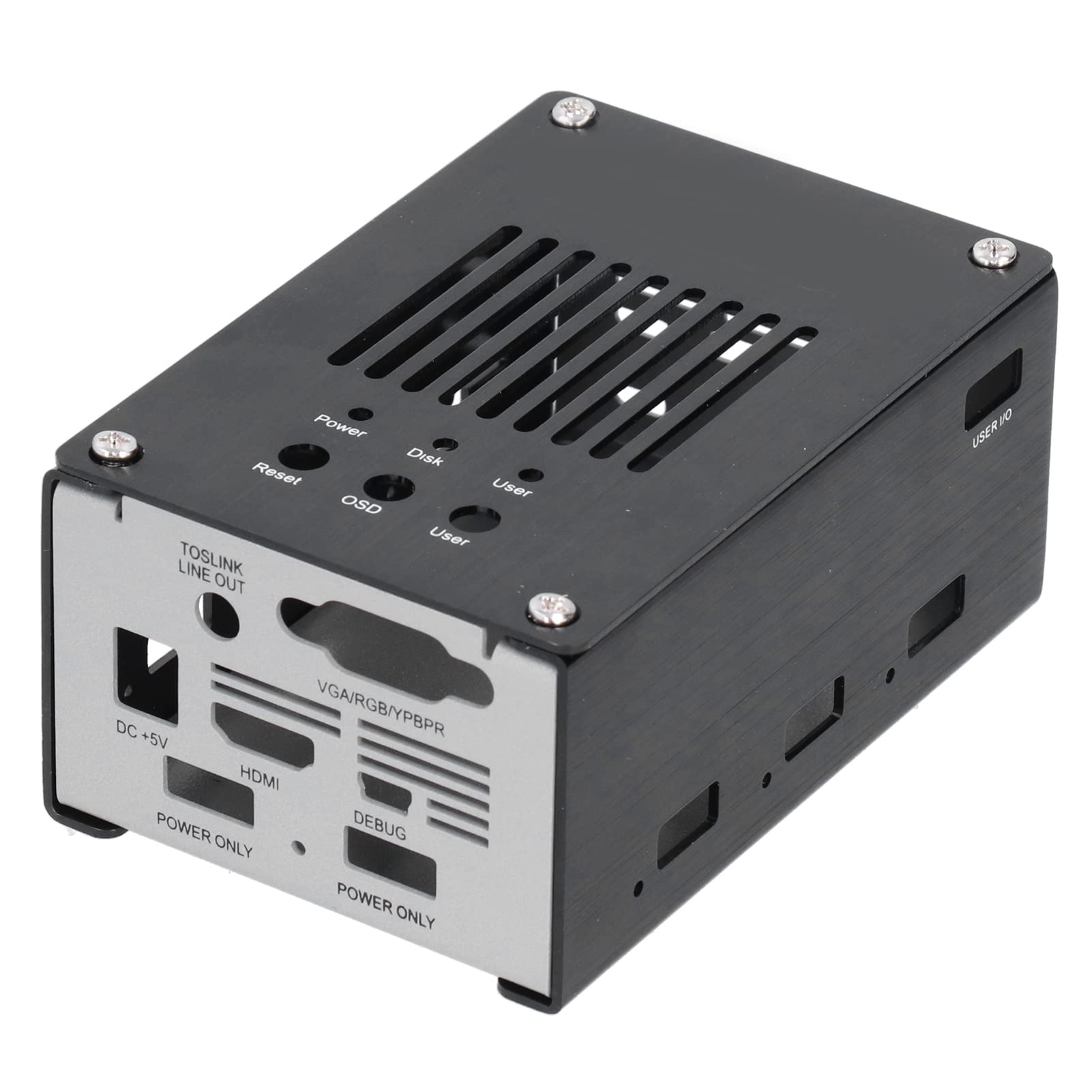 KOSDFOGE Metal Case Kit, Metal Case Kit for Mister DIY Metal Housing Kit Accessories for Terasic DE10‑Nano for Simulates Game Consoles, Computers, and Arcade Boards