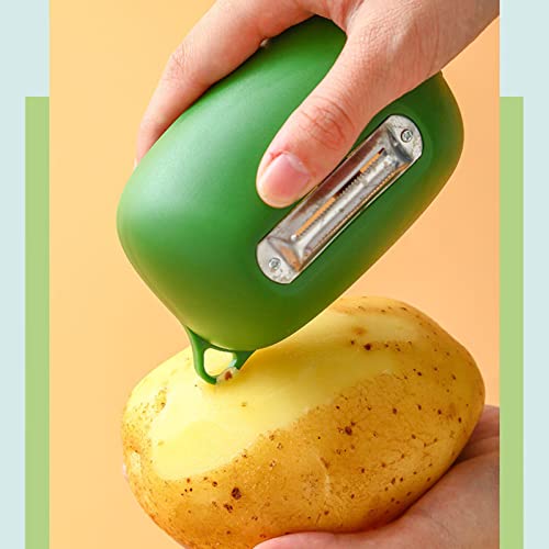 EESLL Multifunctional Storage Type Peeling Knife,New Storage Peeler with Stainless Steel Cutter Skin Peeler Household Potato Fruit and Vegetable Peeling Artifact