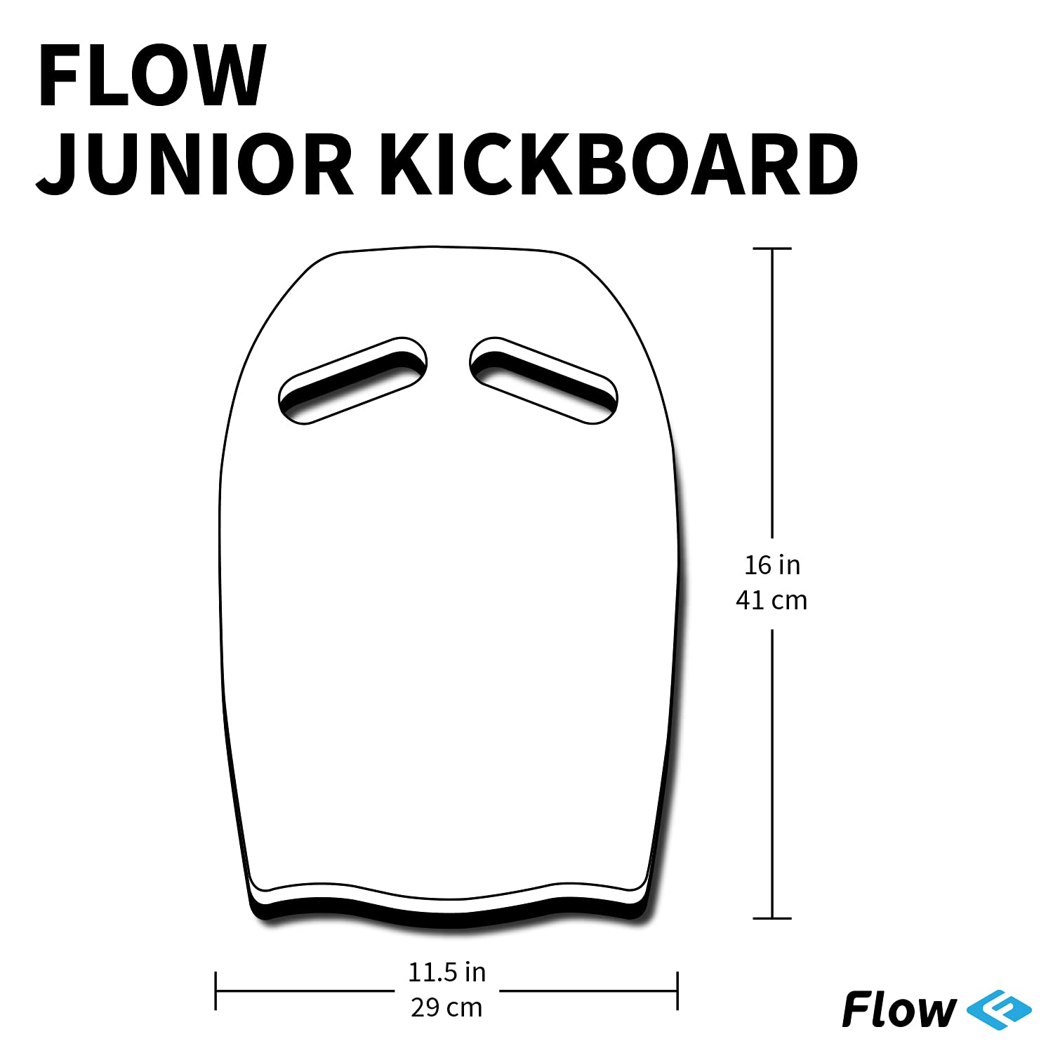 Flow Swimming Kickboard - Swim Training Foam Kick Board for Kids and Adults (One Size Fits All) (Good Vibes)
