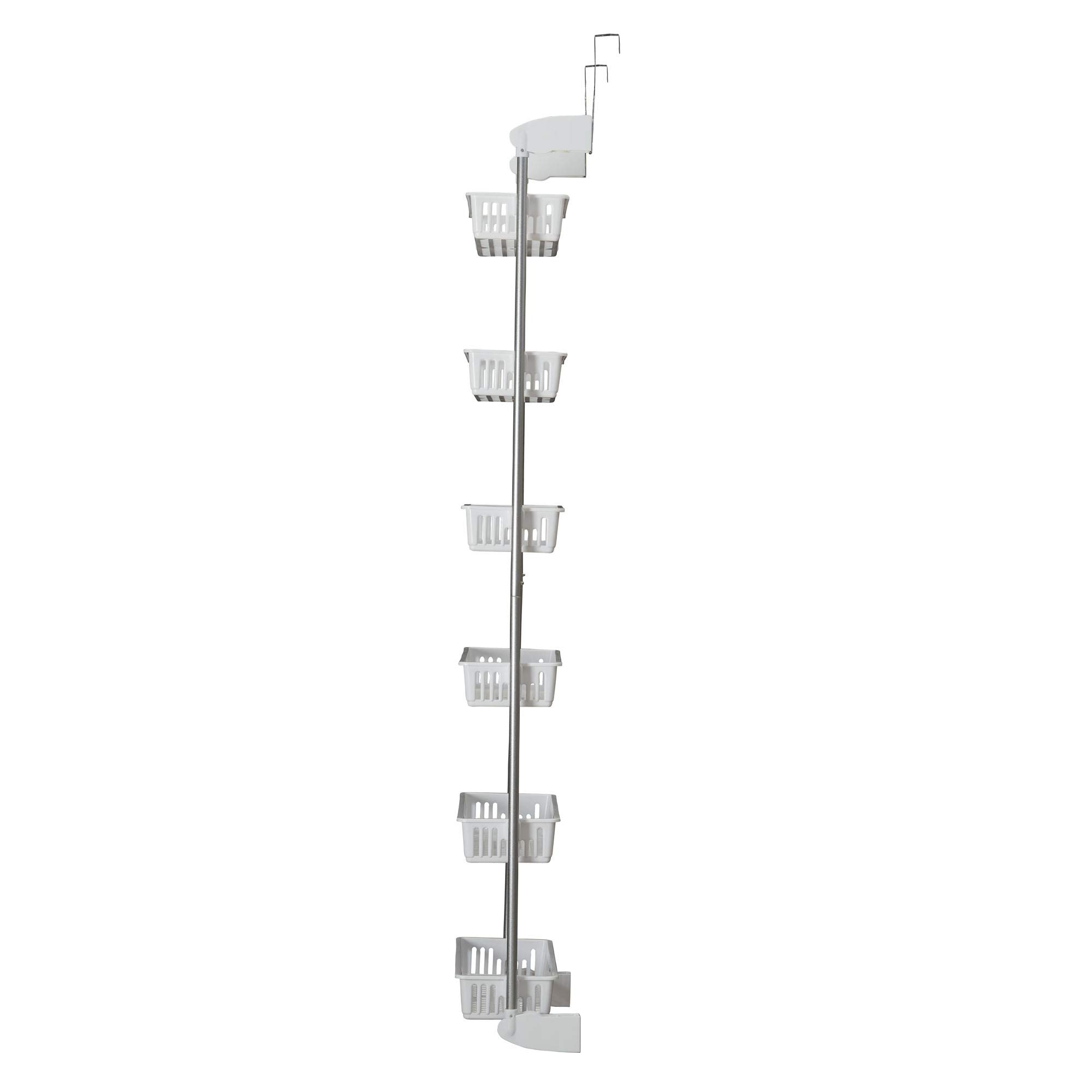 Household Essentials White 6-Tier Basket Over-The-Door Organizer