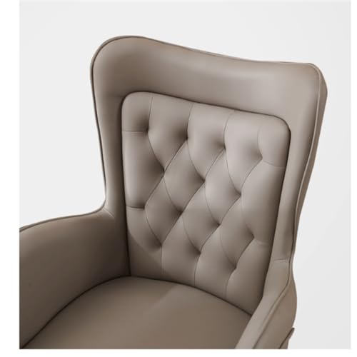 LNYHLXS Household Leather Lifting Computer Chair Owner's Chair Study Office Swivel Chair