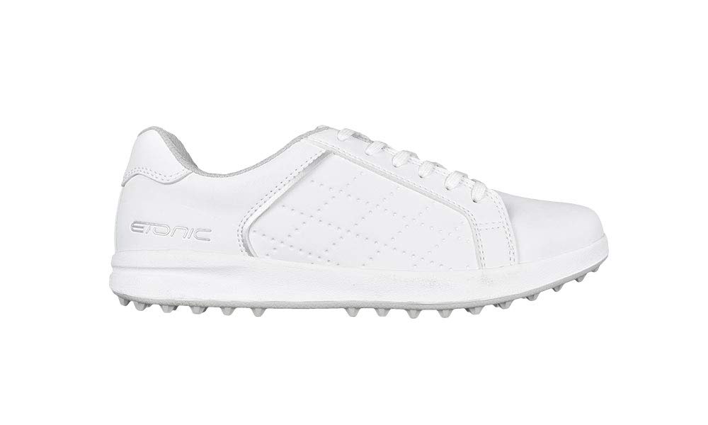 Etonic Ladies G-SOK 3.0 Spikeless Golf Shoes White/Silver Size 10 Medium