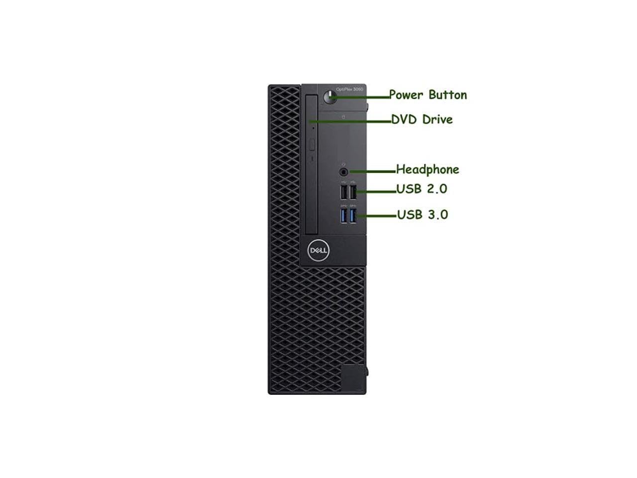 Dell Optiplex 3060 SFF Desktop PC, Intel i5-8500 3.0GHz 6 Core, 16GB DDR4, 256GB SSD, DVD-RW, WiFi, Win 10 Pro (Renewed)