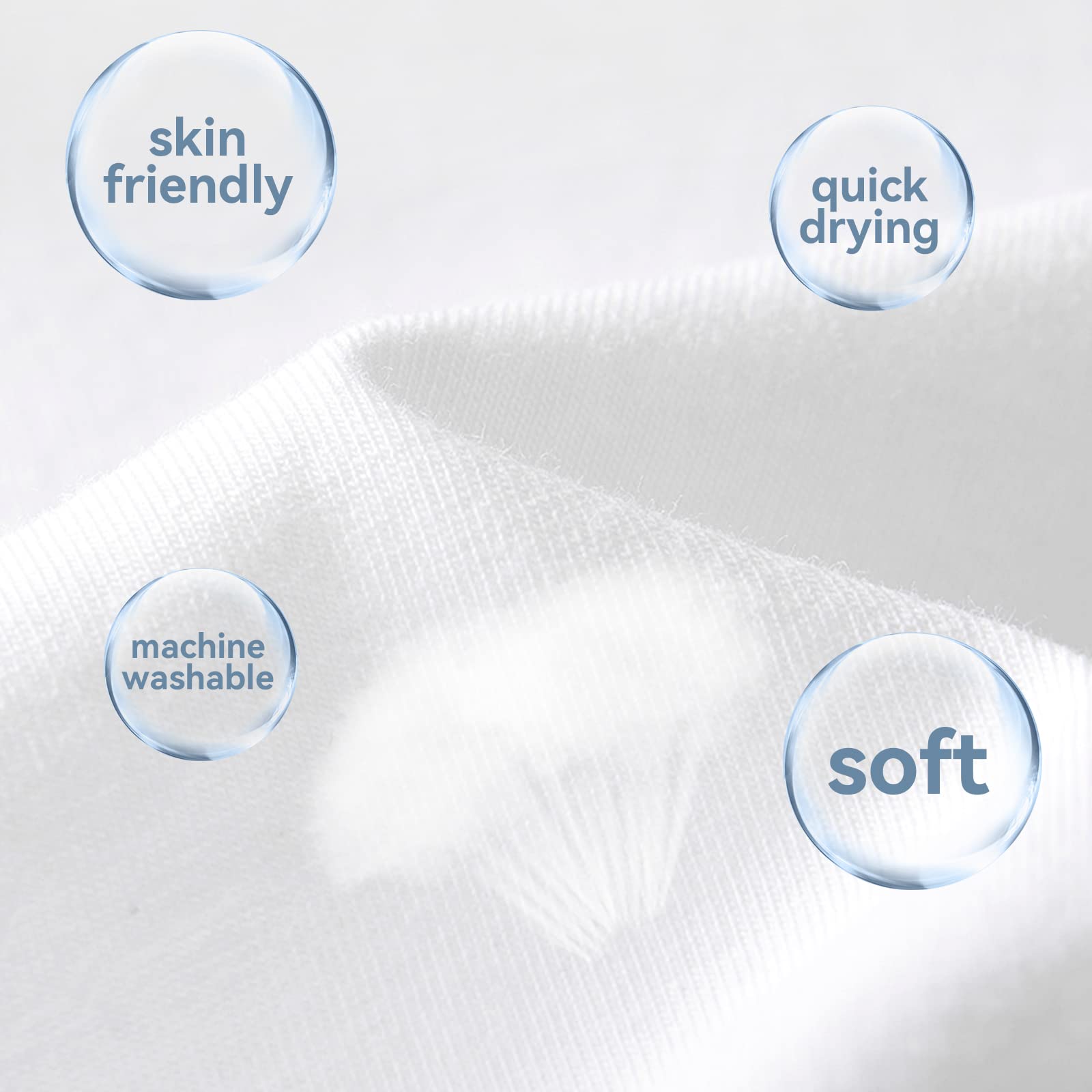 FEINOAR 3 Pairs Mens Crew Socks Cushioned Durable Cotton Athletic Running Socks White (Men Size 7-11)