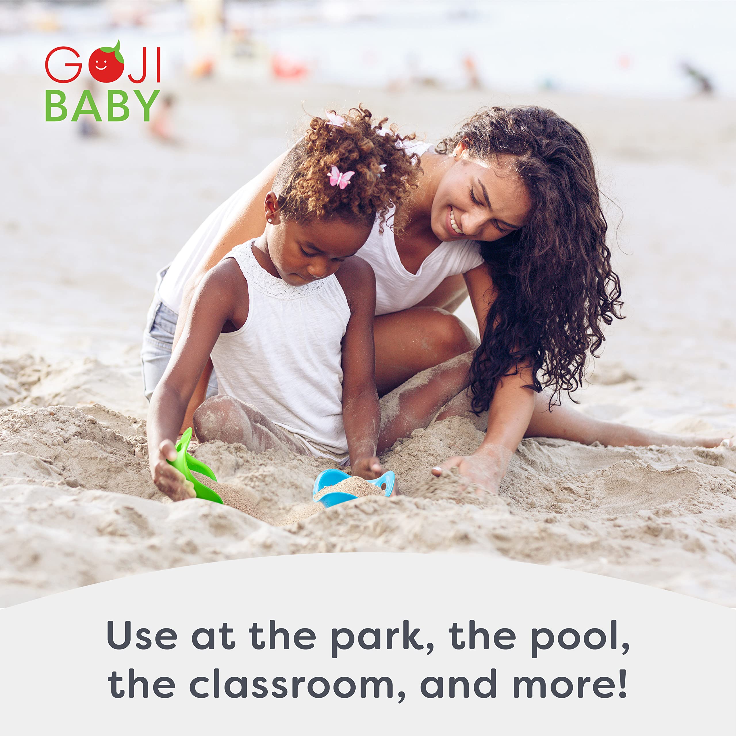 Goji Baby Mini Stackable Toys - 6 Pack Wobble Toys - Educational Sensory Toys for Toddlers - Perfect for Elementary School Students, Classrooms, Playrooms, and Daycares - Ages 2+(Blue and Green)