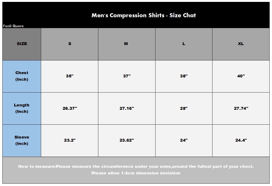 Fanii Quare Men's Soft Fit Long Sleeve Workout Rashguard Cool Dry Compression Fitness Shirt Red Skull XL