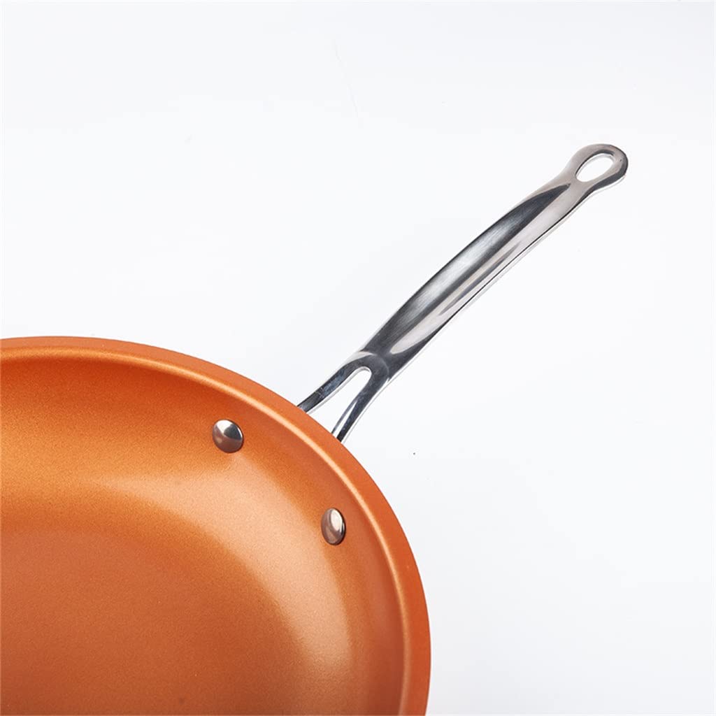 DHTDVD Nonstick Stir Frying Pan with Ceramic Coating Pancake Maker Cake Maker Home Frying Pan (Color : D, Size : 24cm)