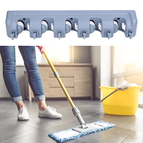 KUIDAMOS Mop Wall Mounted Rack, Neat Space Saving Broom Holder Easy to Install for Kitchen(Type B)