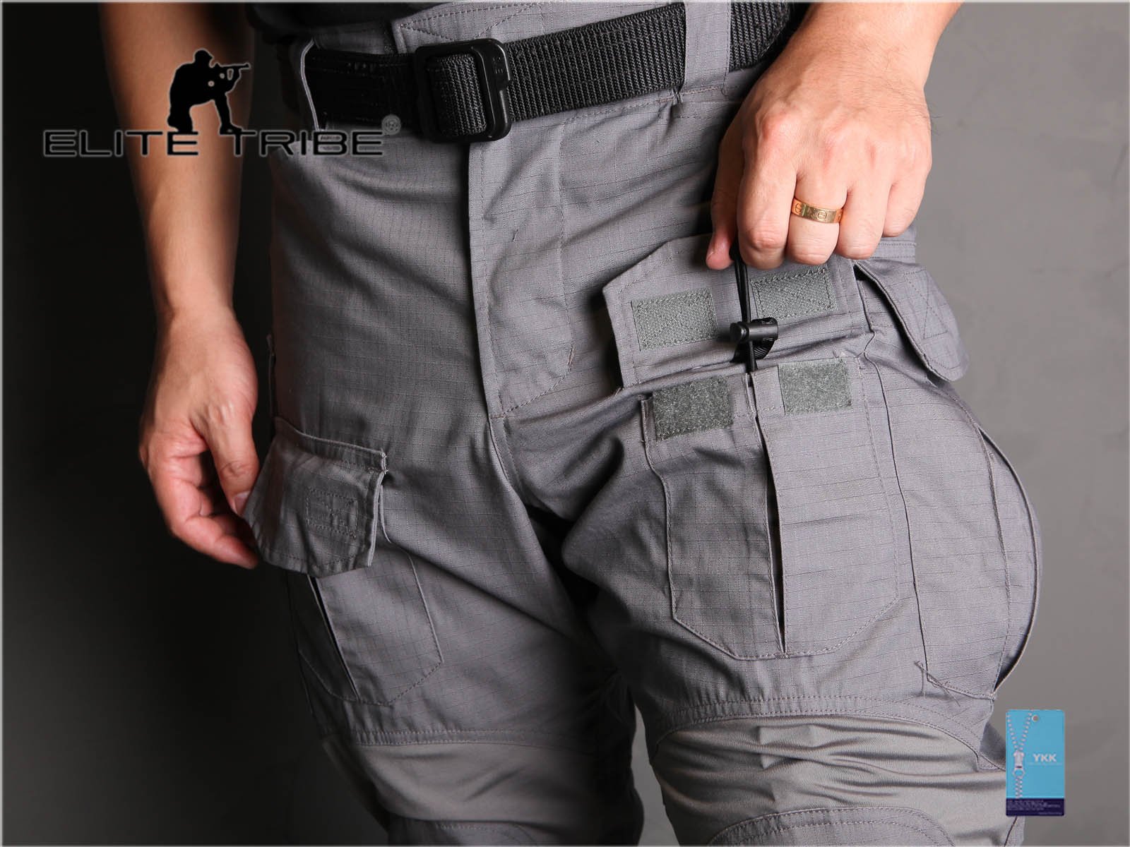Emerson Airsoft Hunting Tactical Pants Combat Gen3 Pants with Knee Pads (US, Alpha, Large, Regular, Regular, Wolf Gray)