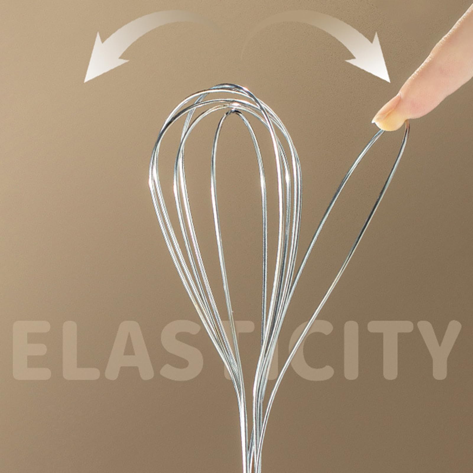 Egg Beaters Hand,Stainless Steel Whisk, Egg Beater Balloon Whisk Kitchen Tool With Soft Silicone Handle, Thick Durable Wired Whisk Utensil for Blending, Beating, Whisking, Frothing, Stirring & More