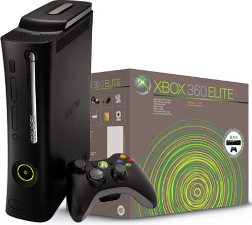 X-box 360 Elite 120gb HDD w/ 2 Controllers and HDMI Cable