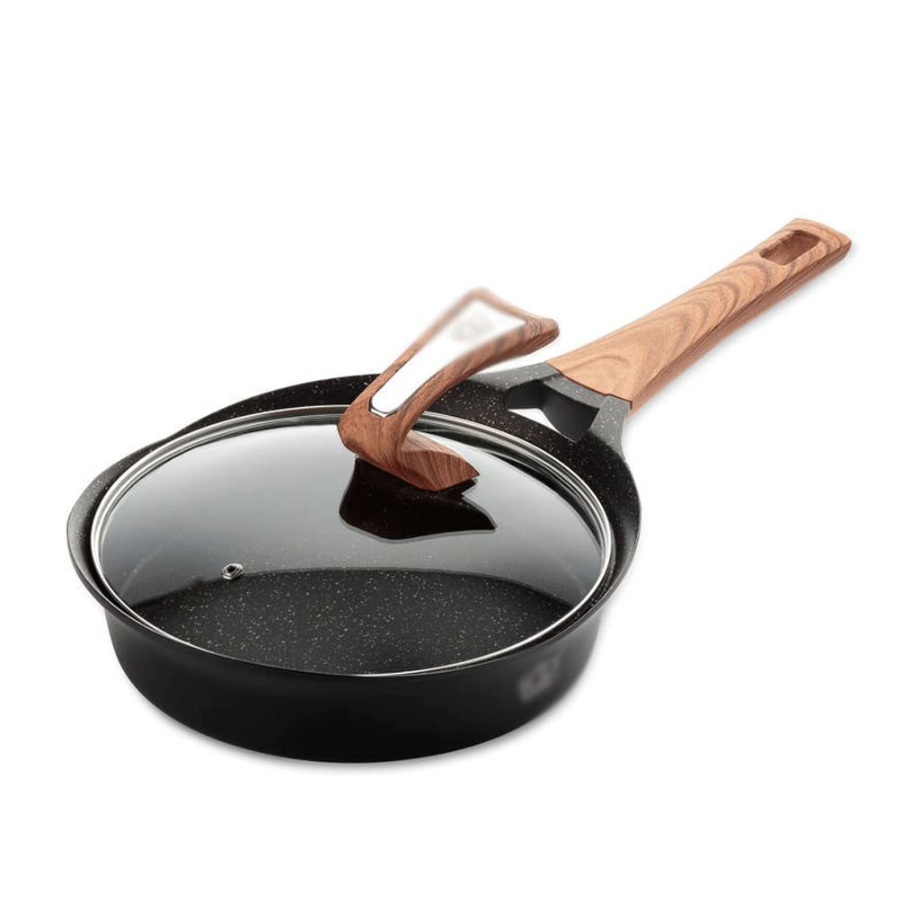 DHTDVD Medical Stone Saucepan Non-Stick Skillet Frying Pan Cookware Universal Household Kitchen Supplies