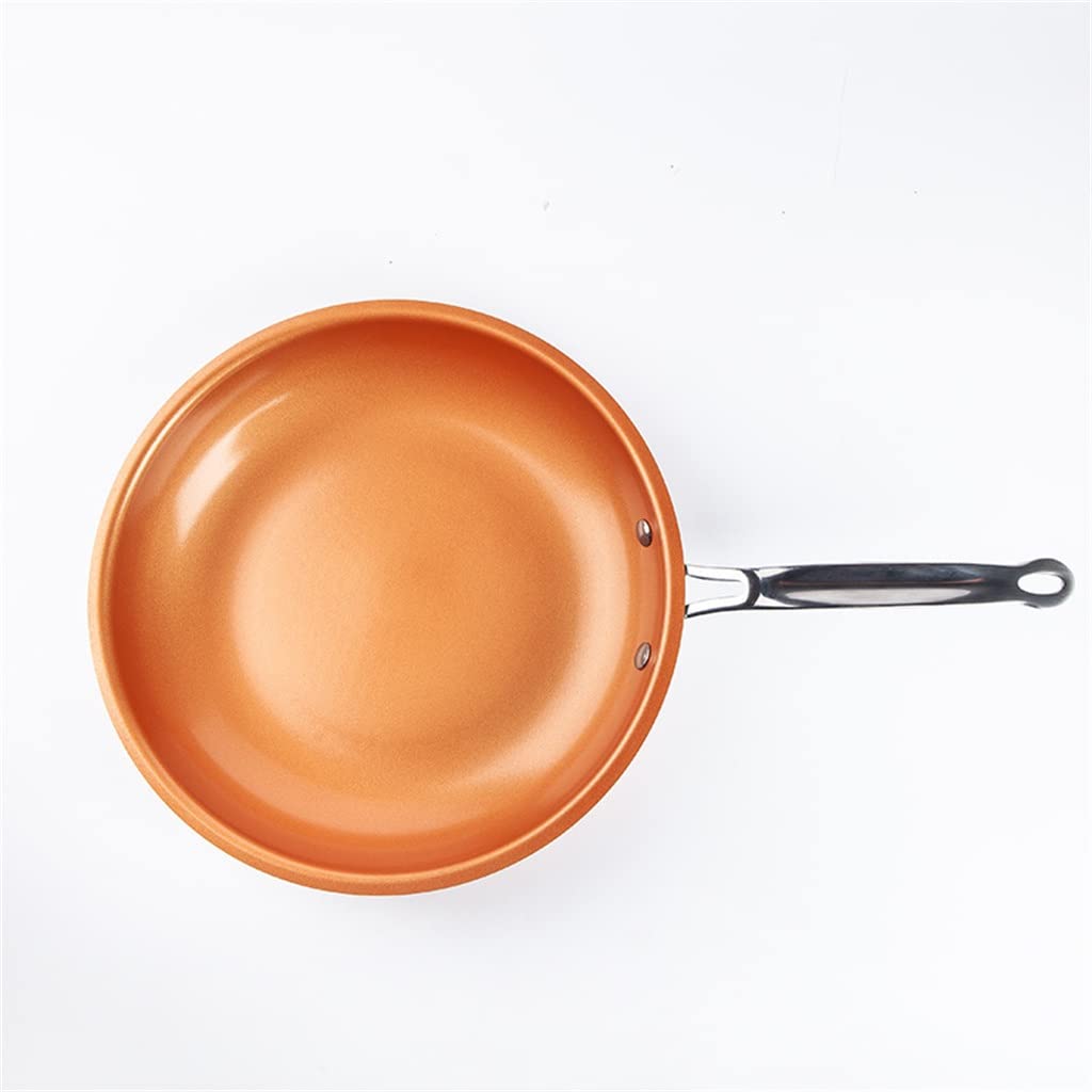 DHTDVD Nonstick Stir Frying Pan with Ceramic Coating Pancake Maker Cake Maker Home Frying Pan (Color : D, Size : 24cm)