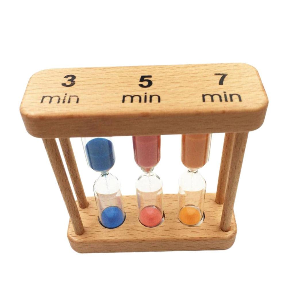 Glass Clock Tea 3 Minutes & & 7 Minutes - Round Hourglass glass Kitchen Cooking Yoga Sauna Decor