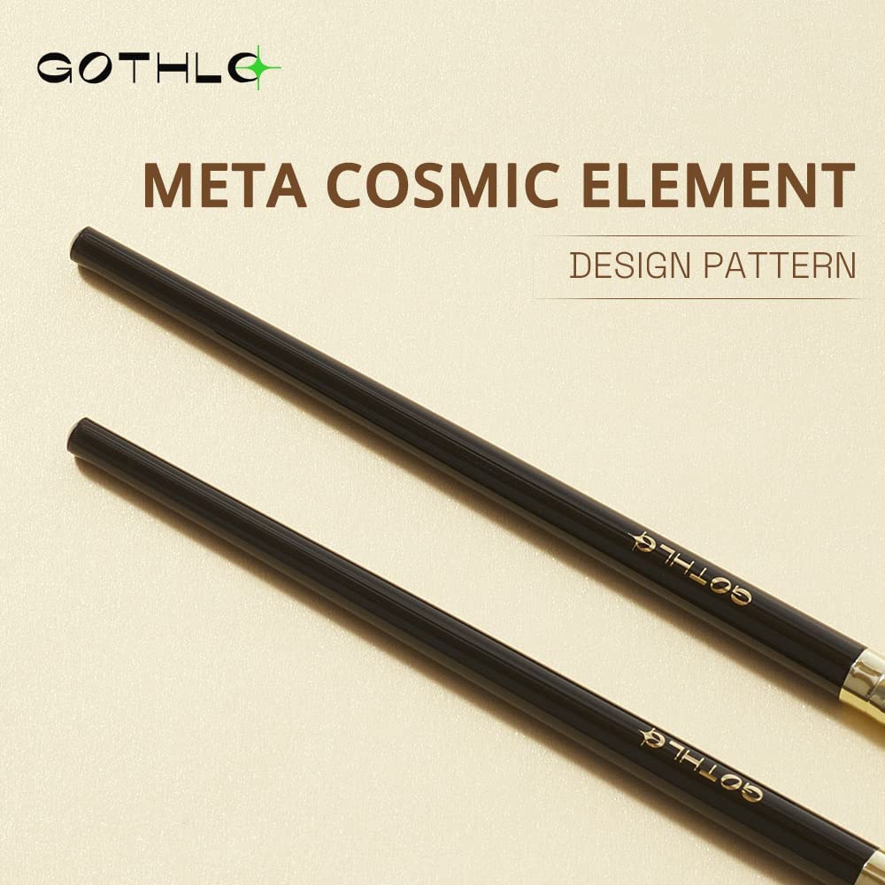 GOTHLO Eyeshadow Brush Set, Upgrade 2Pcs Eye Brushes, Portable Makeup Brush, Nasal Shadow Brush, Basics Eye Shadow Brush