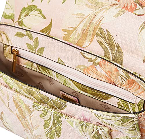 GUESS Nerina Convertible Crossbody Flap, Peach Floral