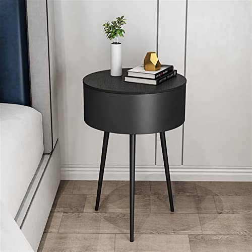 HIGOH Bedside Table Bedside Table Rack Wrought Iron Bedroom Small Bedside Table (Color : A 40X50CM)