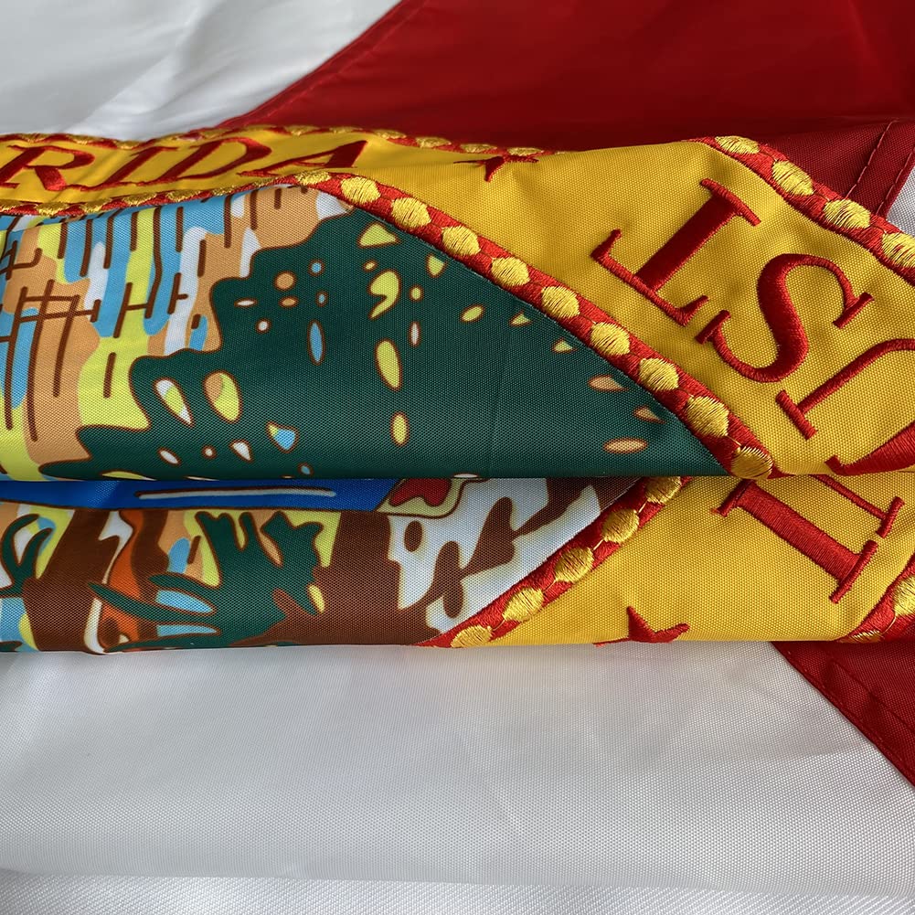 Jayus Embroidery Florida Sates Flags 3x5 Outdoor Double Sided Heavy Duty FL Florida Flag Banner with 2 Grommets