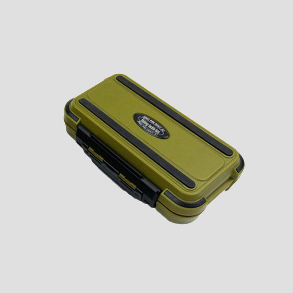 Fishing Tackle Box Lure Hooks Baits Kit Storage Case Waterproof Fish Tool Accessory Holder - Green
