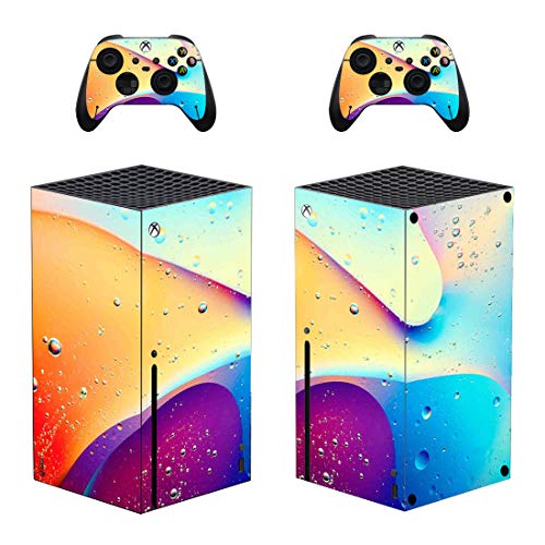 FELIPE SEIJI KUBA Vinyl Skin Sticker Cover Decal for Microsoft Xbox Series X Console and Remote Controllers multi color HD Printing