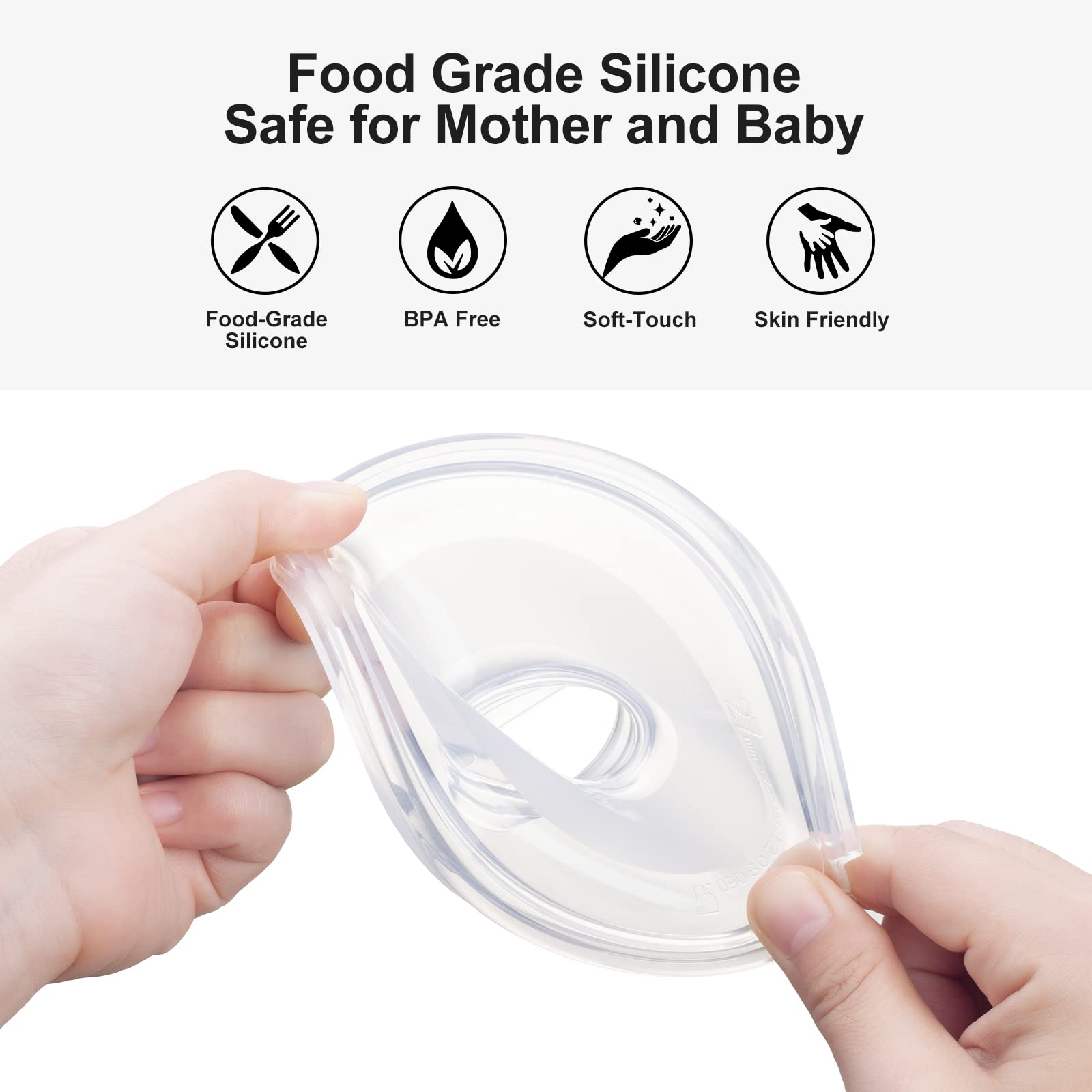 Hands Free Breast Pump, Mom's Rhythm Wearable Breast Pump Upgraded with Full-Screen Display, 3 Modes & 12 Levels Adjustable for Comfortable Pumping, Light & Silent, 27mm Range, Mixed Colors