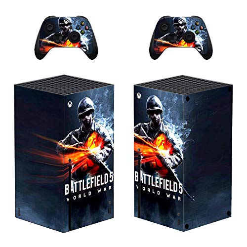 FELIPE SEIJI KUBA Vinyl Skin Sticker Cover Decal for Microsoft Xbox Series X Console and Remote Controllers Battle War HD Printing