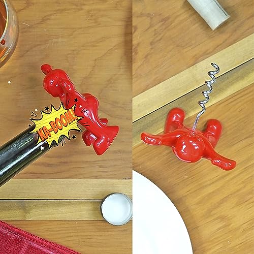 Fairly Odd Novelties 2-Pack Sir Perky Wine Corkscrew/Bottle Stopper